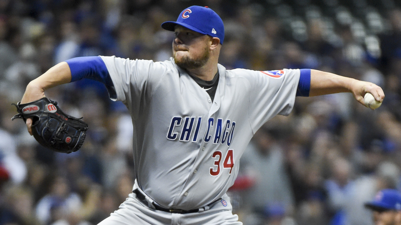 Watch Cubs Pitcher Jon Lester's One-Hop Pick Off Move To Nab Ryan Braun ...