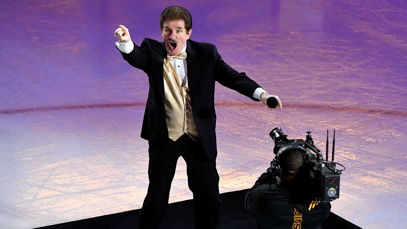Rene Rancourt Gives Emphatic Send Off After Final Anthem Performance ...