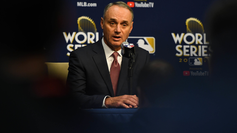 MLB Commissioner Rob Manfred Says Universal DH Talks Have 'Moved A ...