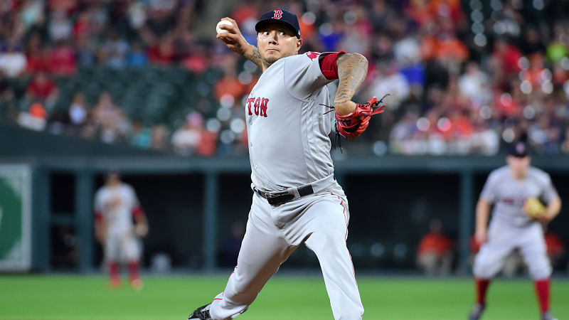 Hector Velazquez Gets Ball In Game 2 Vs. Astros Saturday At Fenway ...