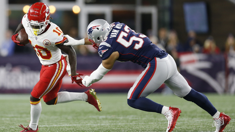 Chiefs' Tyreek Hill 'Not Mad At All' After Patriots Fan Throws Beer At Him - NESN.com