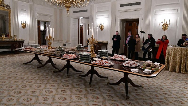 Here's Donald Trump's Fast Food Spread From Clemson's White House Visit ...