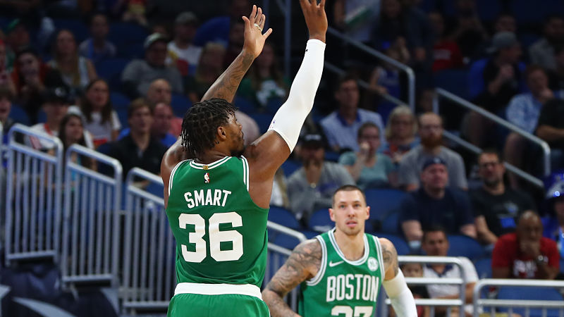Celtics' Marcus Smart Does Steph Curry Impression In First Half Vs ...