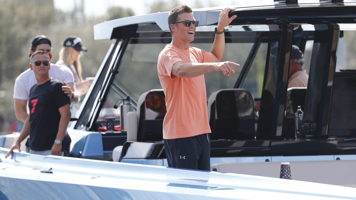 Tom Brady Gets Candid About Lombardi Trophy Toss During Parade