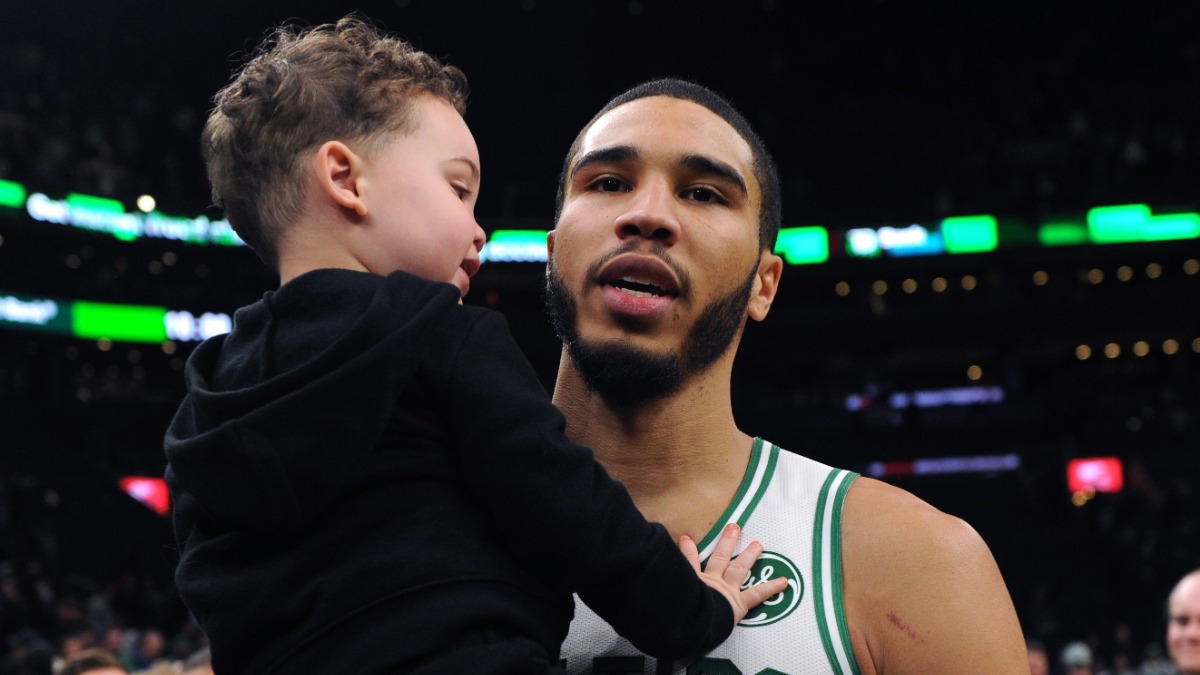 Jayson Tatum's Son Deuce Living Best Life Watching USA Basketball