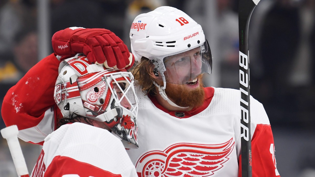 Marc Staal Scores Game-Winning Goal For Red Wings Vs. Bruins