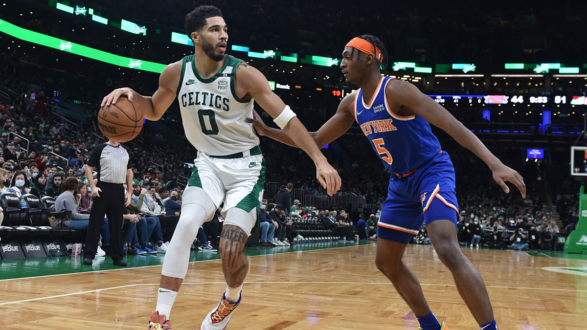 Jayson Tatum Claps Back At Kendrick Perkins' Tweet Praising Jaylen Brown