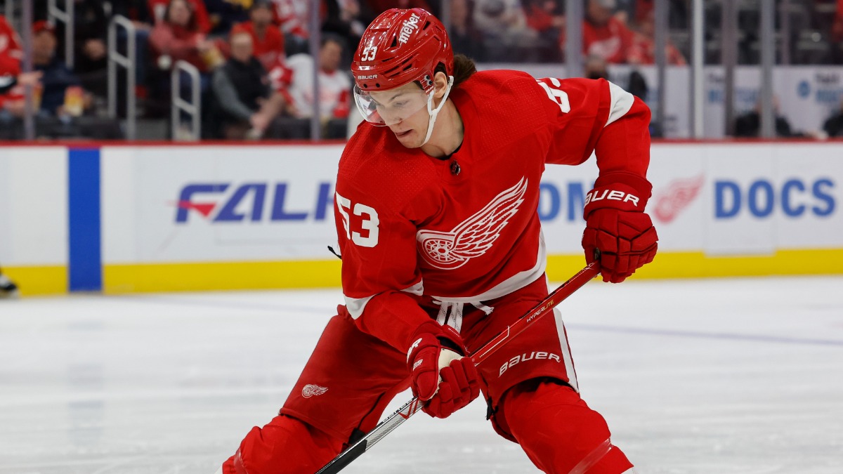 Calder Trophy Favorite Moritz Seider Leads Red Wings Against Bruins