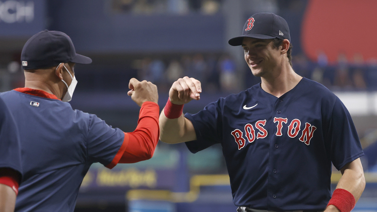 Xander Bogaerts, Alex Cora Credit Bobby Dalbec For Big Pick