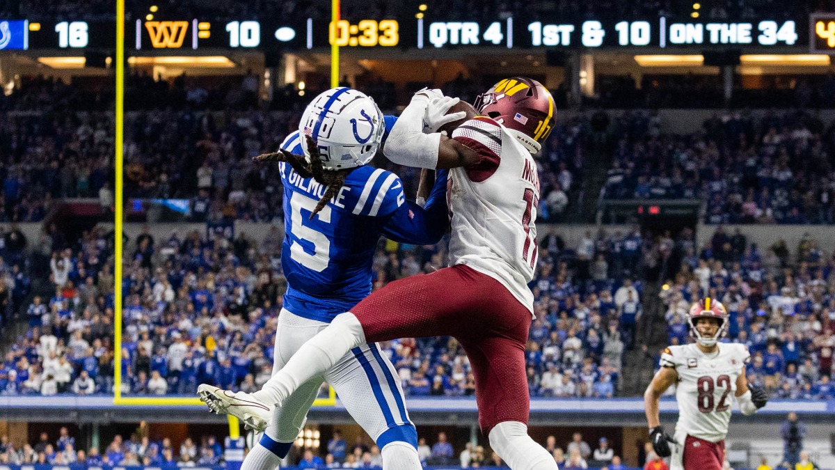 Stephon Gilmore's Reaction To Terry McLaurin's Unreal Grab