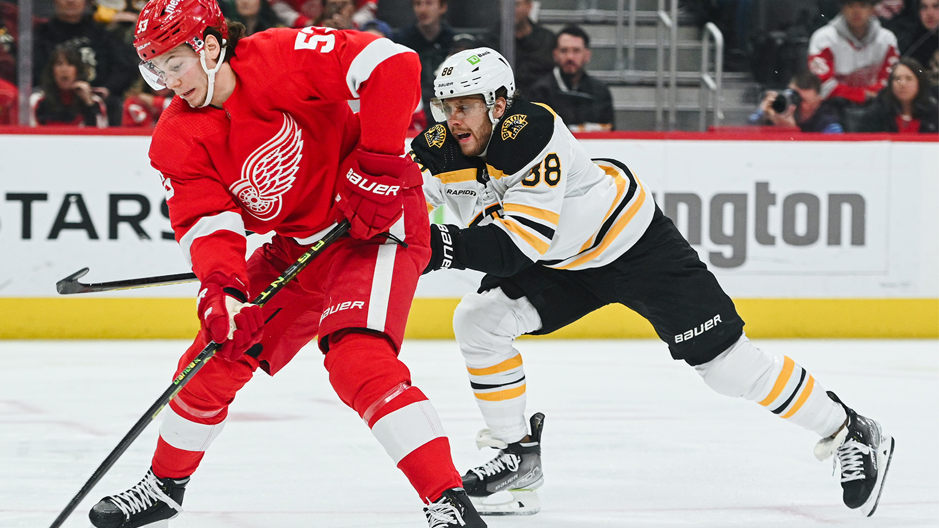 David Pastrnak Scores 46th Goal, 88th Point Against Red Wings