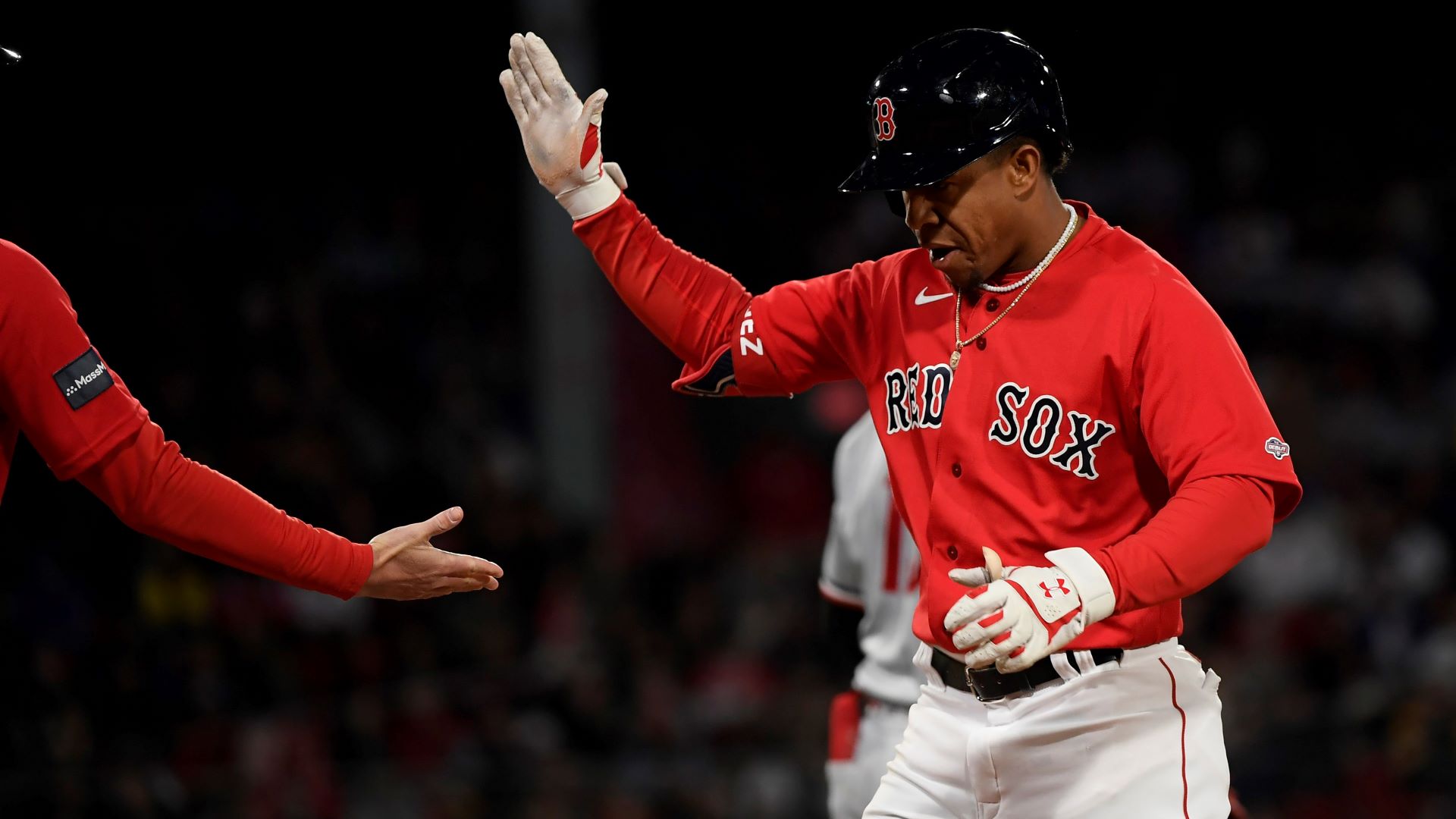 Red Sox's Alex Cora Reacts To Enmanuel Valdez's First Home Run