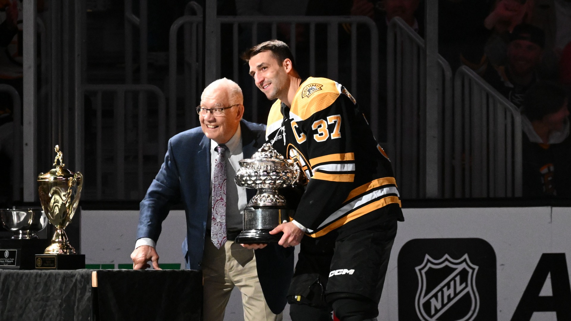 Bruins' Patrice Bergeron Nominated For King Clancy Trophy