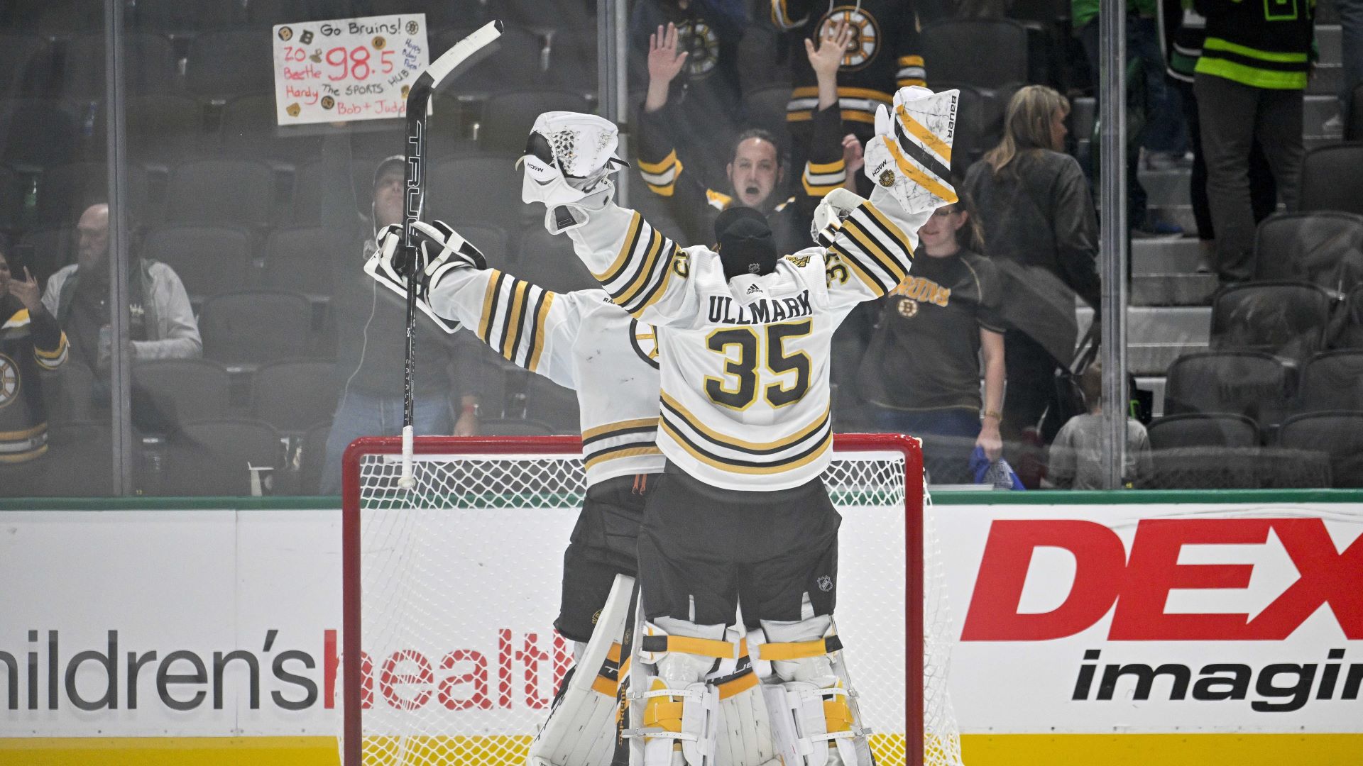 Bruins Goalies Received Warning From Trainers About Victory Hug