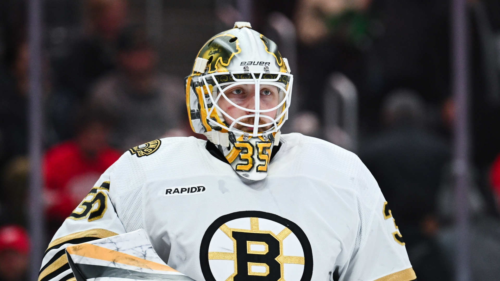 Bruins' Linus Ullmark Pays Tribute To Gerry Cheevers' Iconic Mask