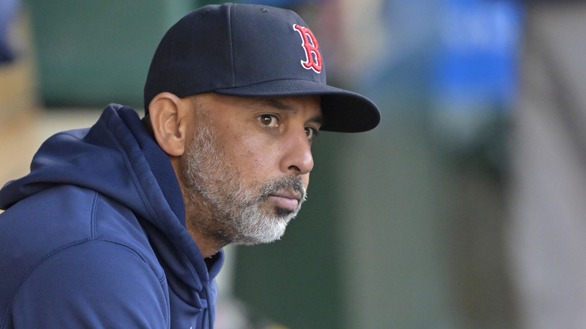 Candid Alex Cora Makes Fenway Park Point Before Home Opener