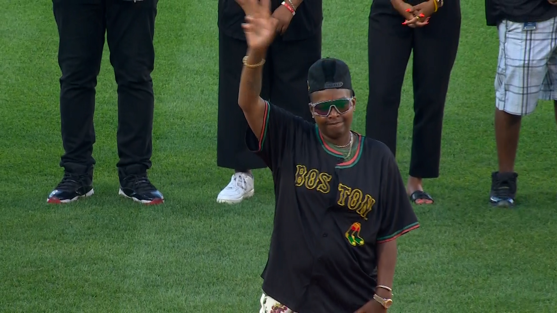 Comedian, Writer Sam Jay Throws Out First Pitch At Red Sox Game